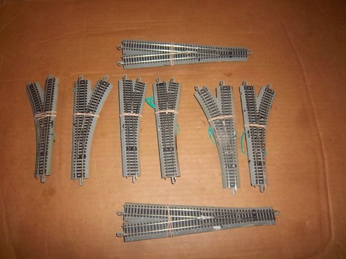 BACHMANN N SCALE EZ TRACK, GRAY BASE EIGHT ELECTRIC SWITCHES | eBay