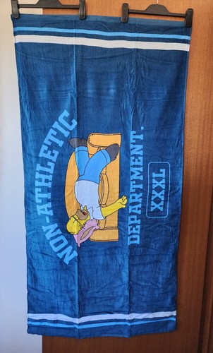The Simpsons Homer Non Athletic Dept Printed 75cm x 150cm Cotton Beach ...