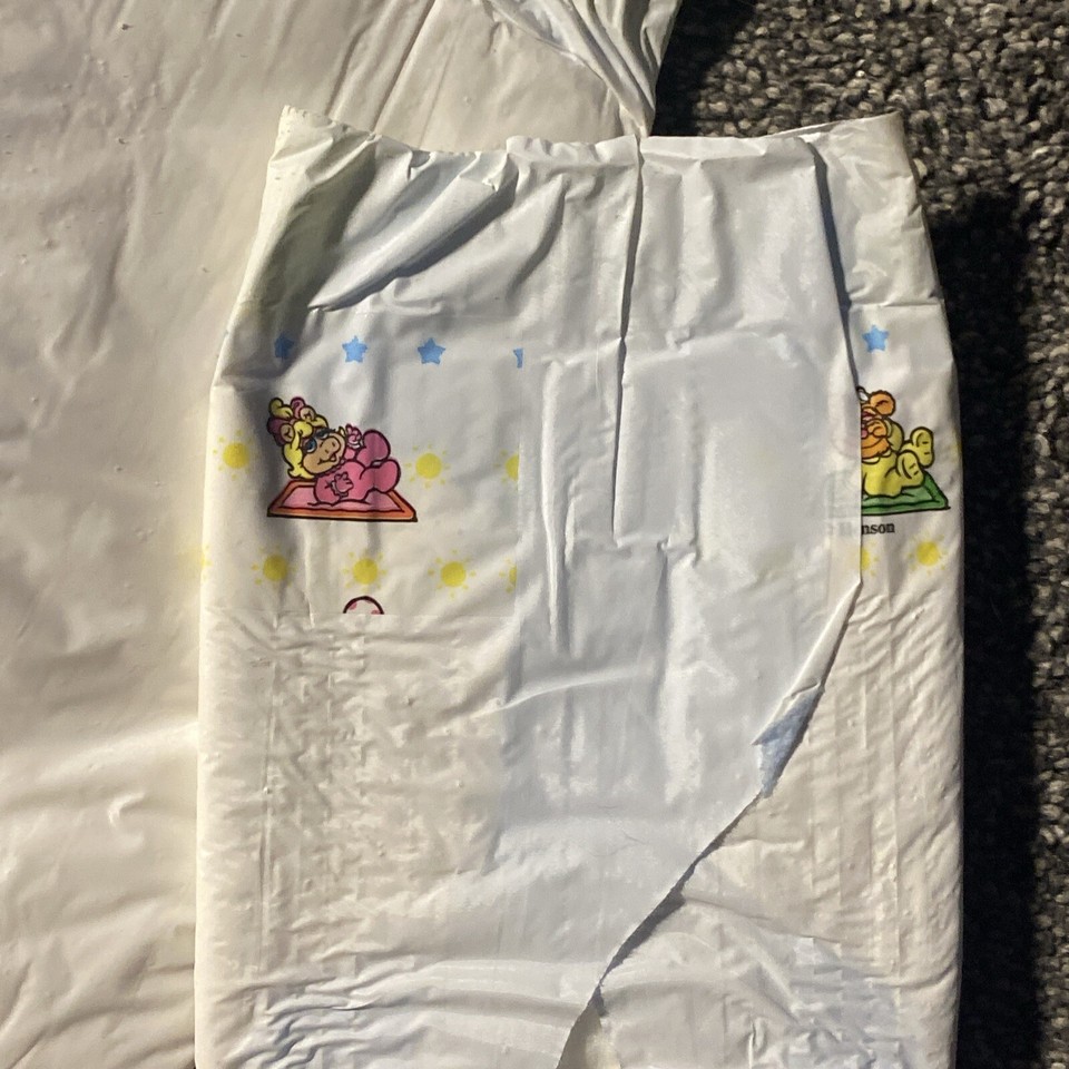 VINTAGE 90s Plastic Diapers Lot Of 6 w CVS Package Muppet Babies Ultra ...
