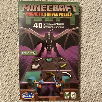 Minecraft Magnetic Travel Puzzle Thinkfun Mojang Complete With ...