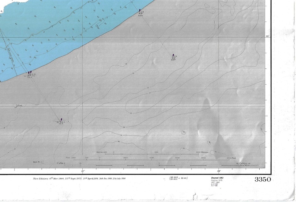 Admiralty 3350 Libya Gulf Of Sirte Marsa El Brega Mediterranean Sea ...