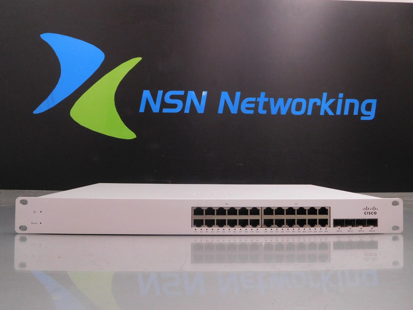 CLAIMED Cisco Meraki MS220-24-HW 24-Port Gigabit Cloud Managed Access ...