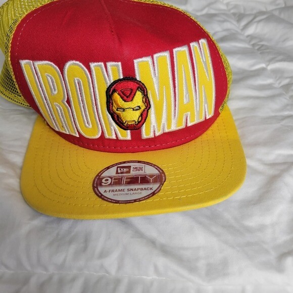New Era Iron Man Mesh 9fifty A-Frame Snapback Hat - Gem