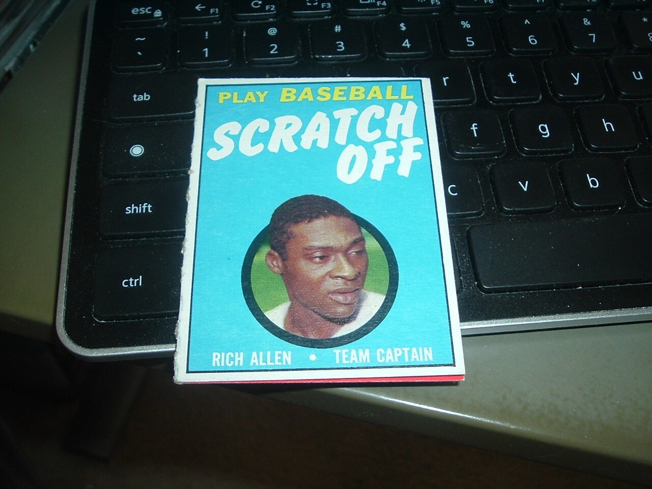 1971 Topps Scratch Off Insert Red Interior Unscratched Rich Allen | eBay