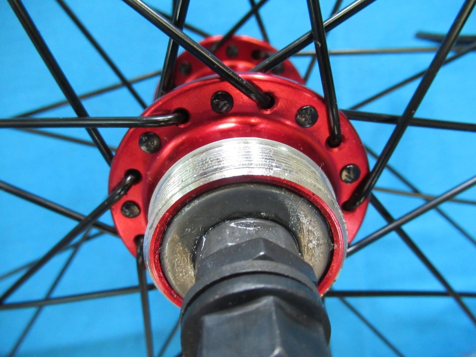 SE Racing BMX Red 20" X 24mm SE Bikes Ripper 36 Hole 1-Speed Wheel Set ...