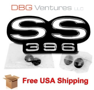 For 1967 Chevelle El Camino Emblem Rear Panel GM " SS 396 " EM1301 | eBay