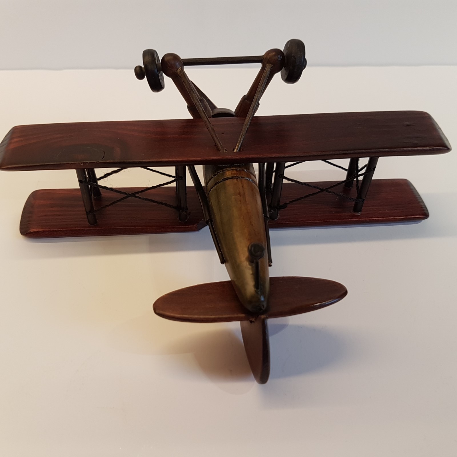 Biplane WW1, Vintage, Desk Model, Wooden, Hand Made, from 1960's | eBay UK
