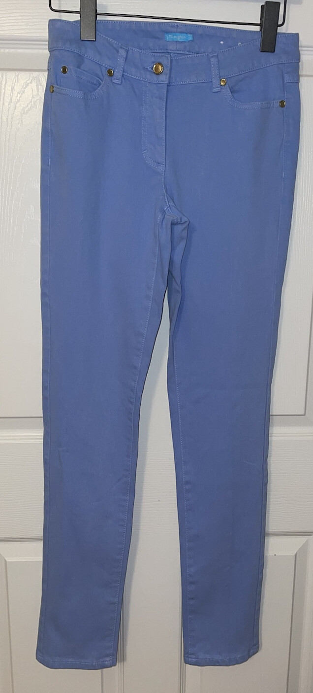 J.McLaughlin Sz 2 28x31.5 Lexi 5 Pocket Blue Pants Slim Fit Jeans ...