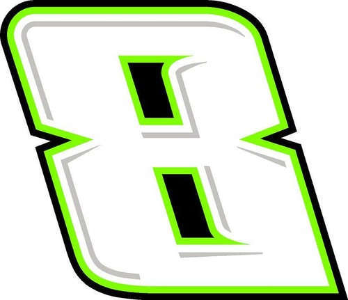 NEW FOR 2023 - #8 Racing Sticker Decal - SM thru XL -Various color | eBay