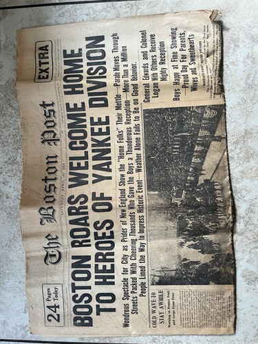 Antique Boston Post Newspaper Dated April 26, 1919 Rare Find Historical ...