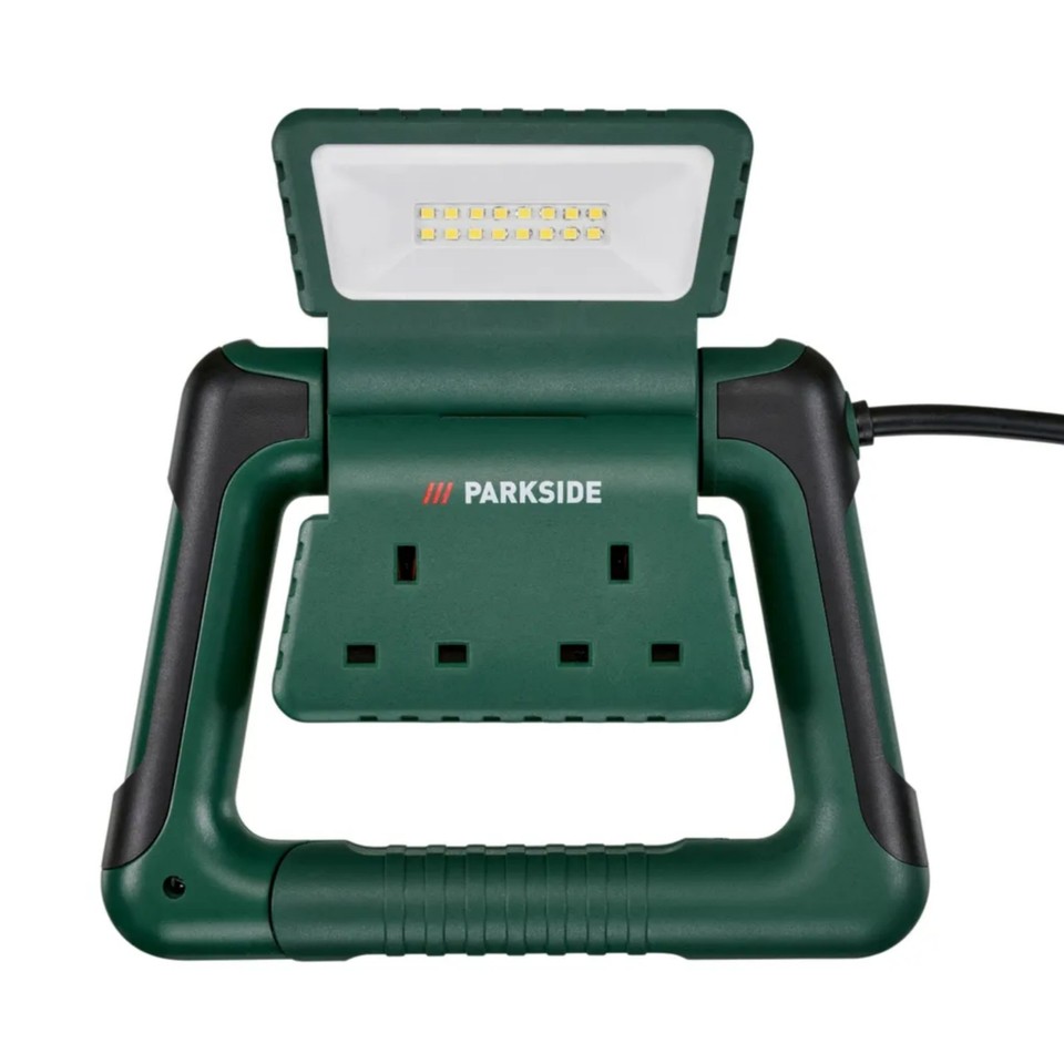 Parkside LED Work Light with 2× Sockets Easy Charging Via USB-A or USB ...
