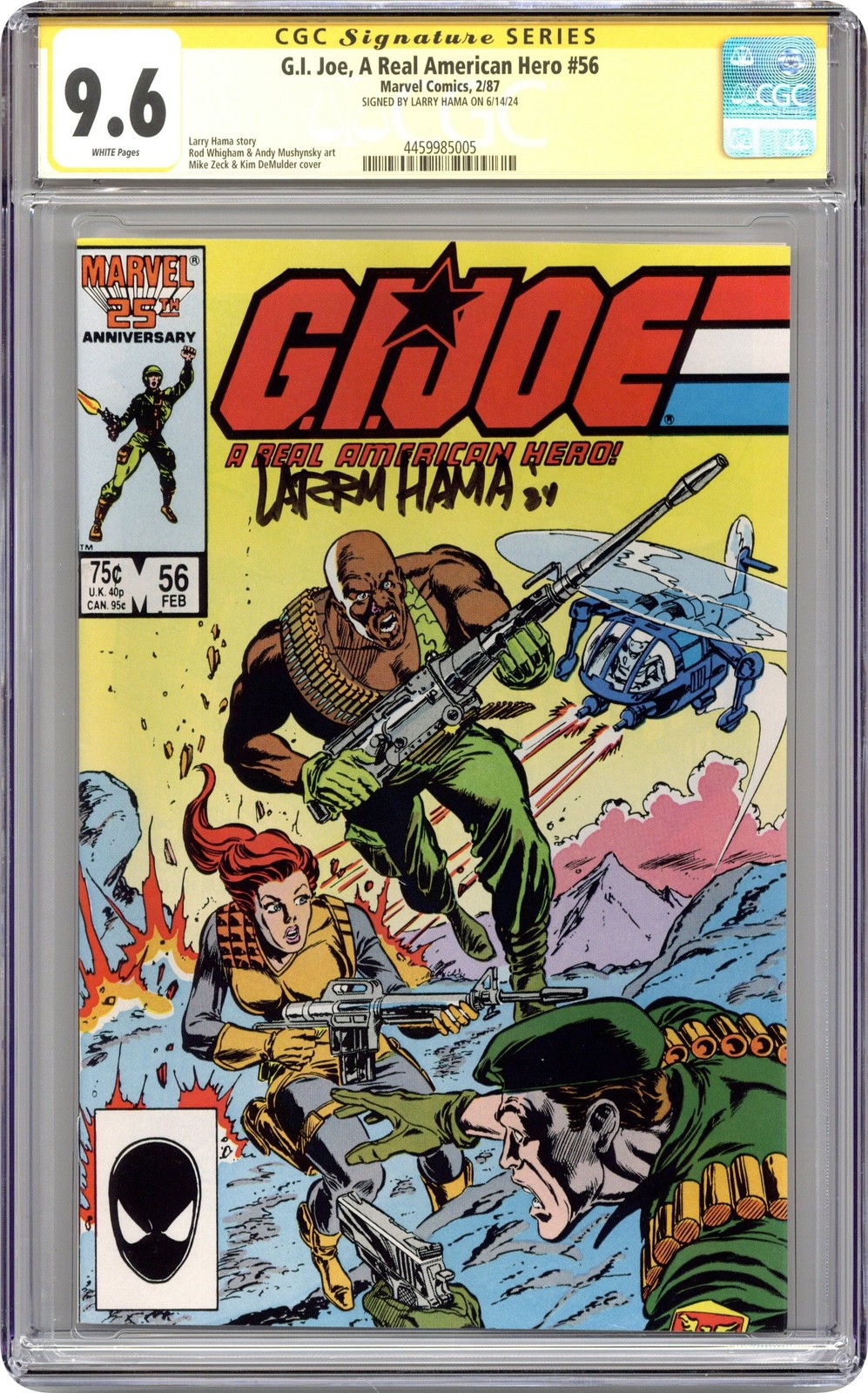 GI Joe A Real American Hero #56D CGC 9.6 SS Hama 1987 4459985005 | eBay