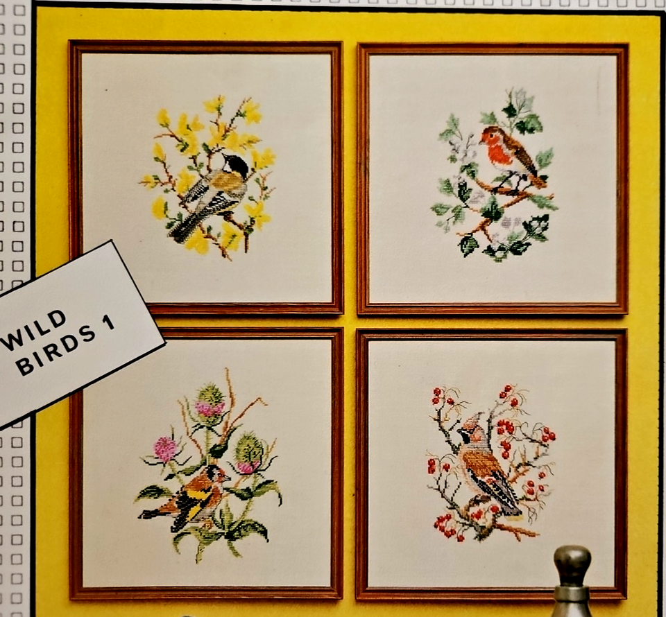 4~BIRD Cross Stitch Charts~33 Designs w/Cross-Stitch Org, Permin, Janet ...