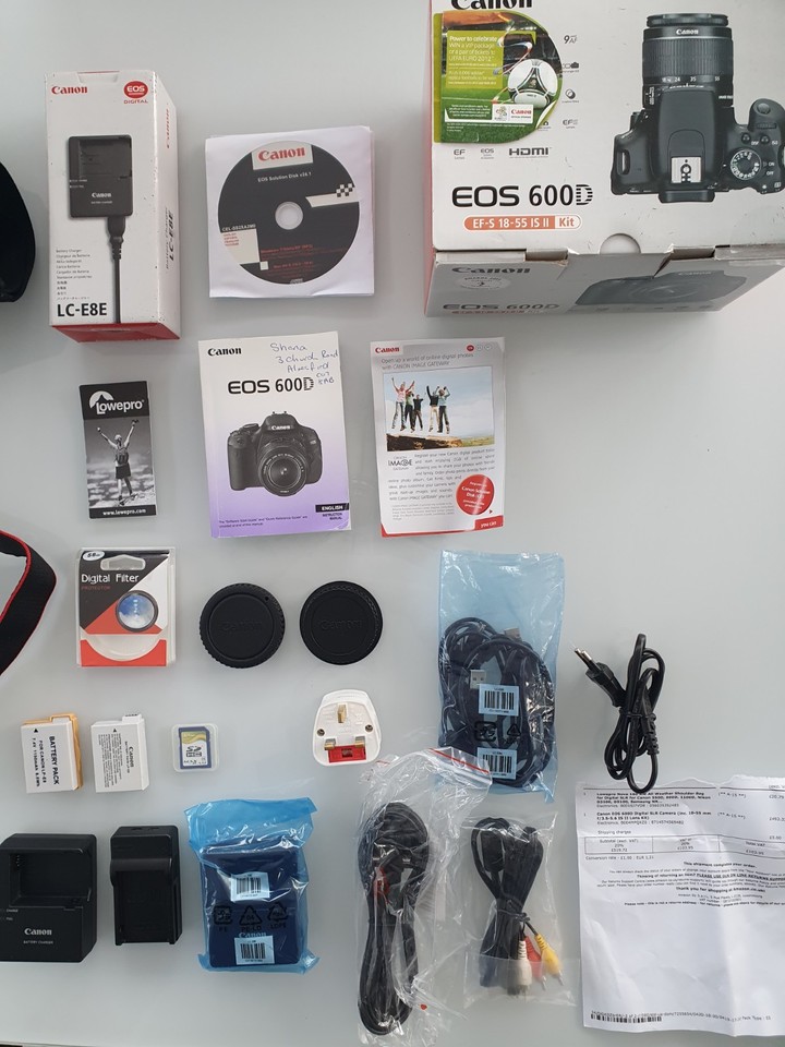 Cannon EOS 600D Digital SLR Camera Bundle | eBay UK