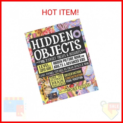 Hidden Objects Super Hard Hidden Picture Book for Adults: Where's the ...
