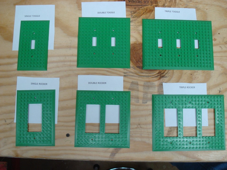 Light Switch Cover,Works COMPATIBLE with LEGO bricks, Wall Plate,toggle ...