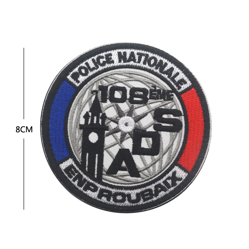 Embroidered France Flag GIGN CSI GIPN Hook Loop Patch Emblem Fastener ...