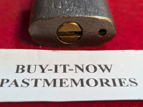 WW2 ERA "US NAVY" HURD BRASS PADLOCK, OLD ANTIQUE LOCK LOT VINTAGE ...