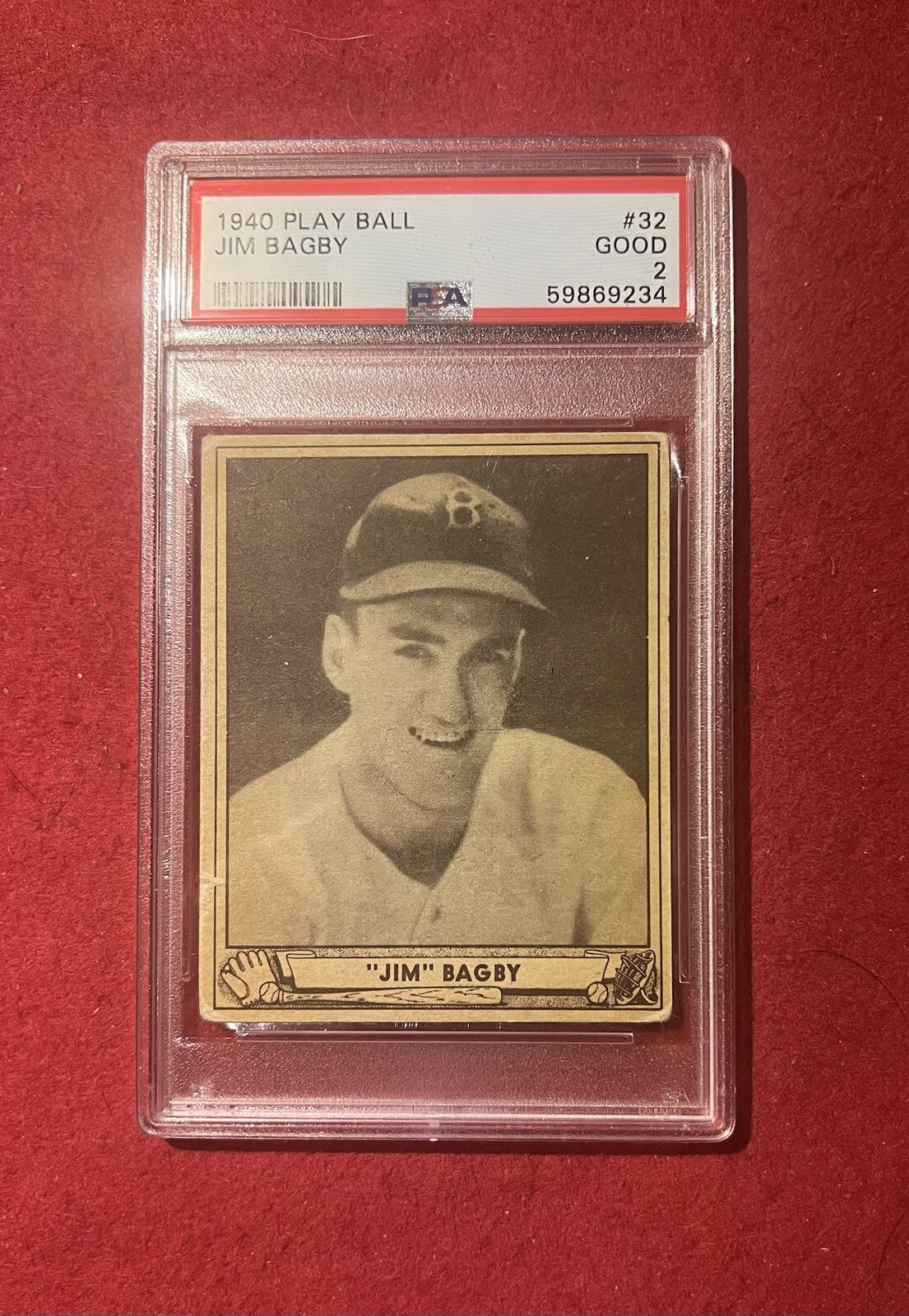 1940 Play Ball Jim Bagby PSA 2 #32 Boston Red Sox | eBay