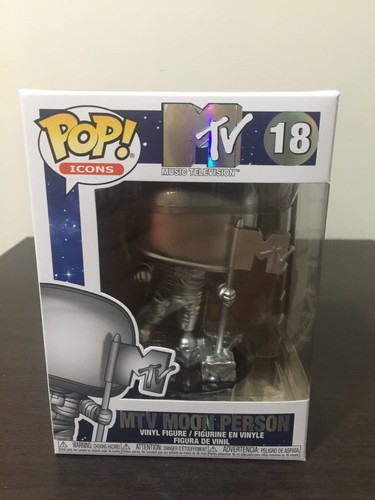 mtv moonwallk person silver funko pop vinyl #18 music pop rock award | eBay