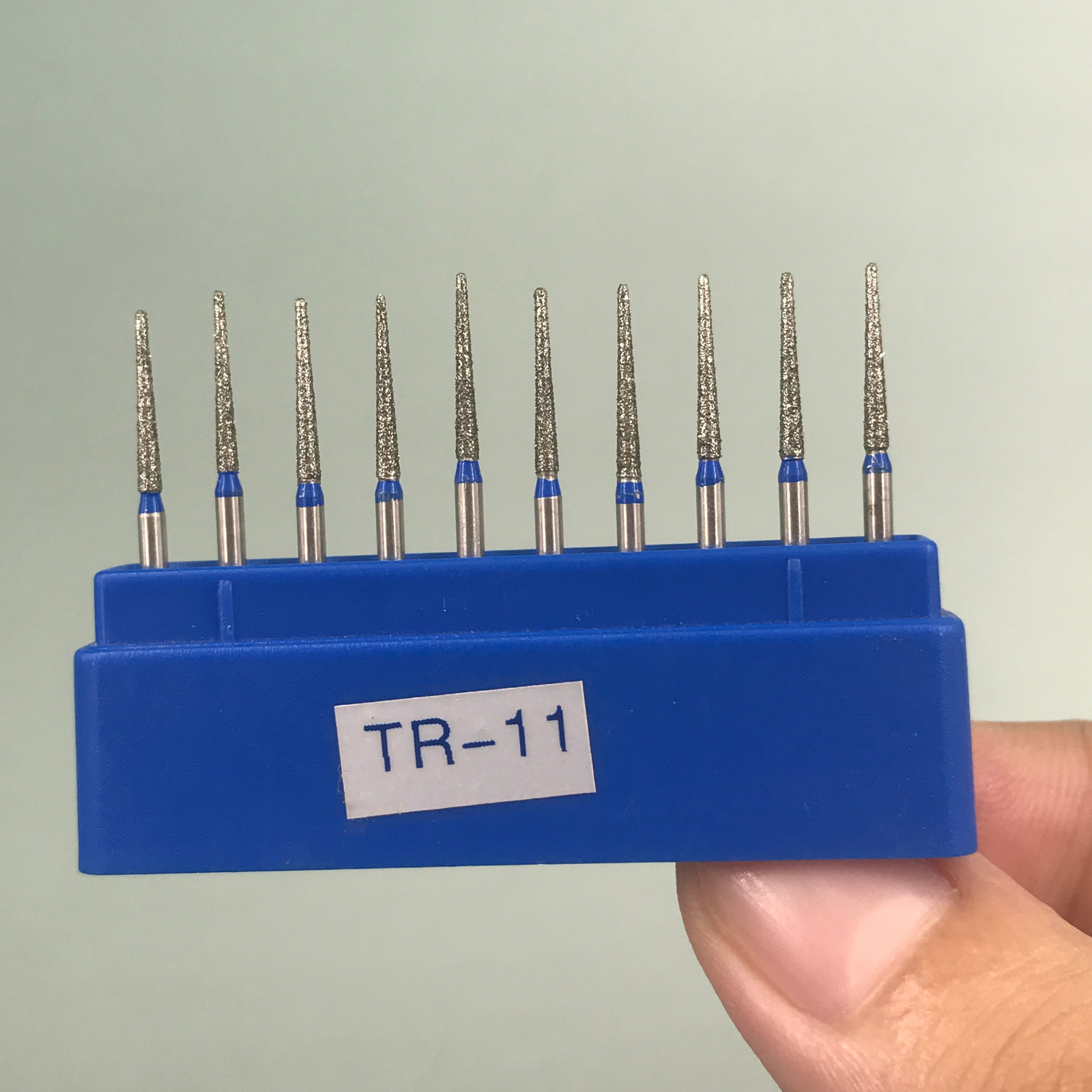 50 Dental Diamond Bur Bits Drill Taper Round End FG 1.6mm TR-11 for ...