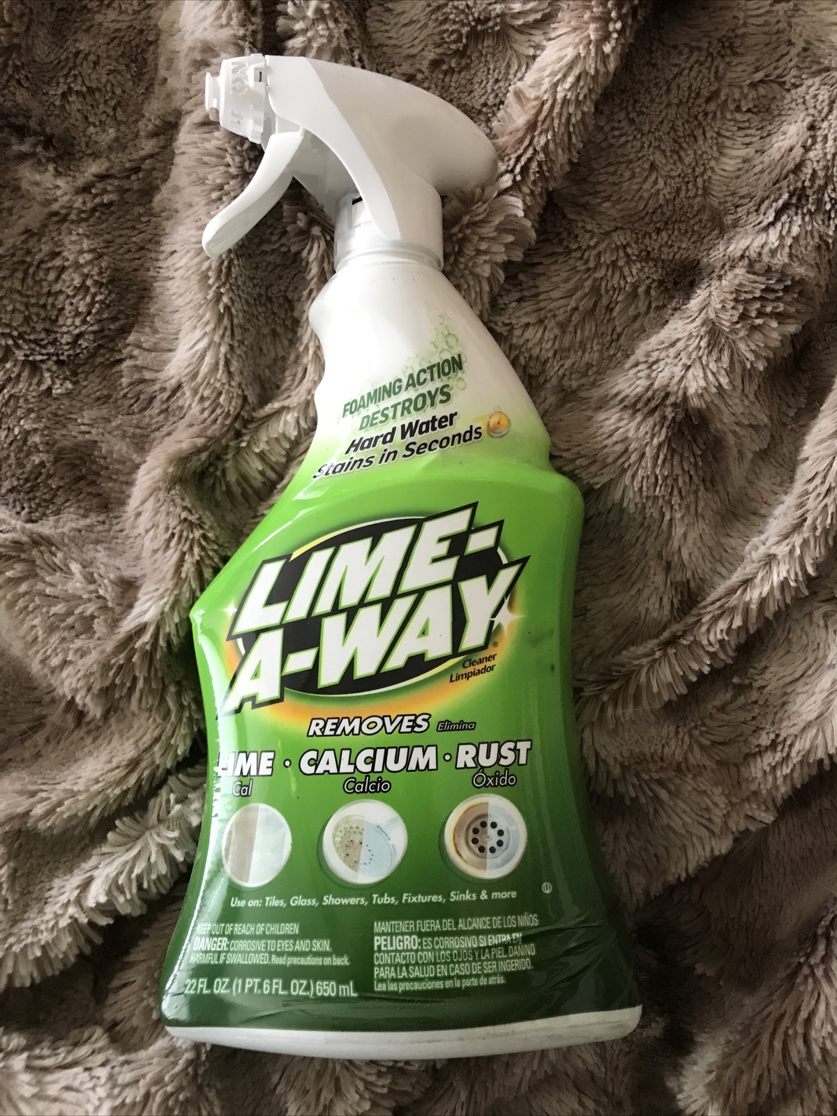 New~Lime-A-Way Removes Lime Calcium And Rust 22 fl oz Foaming Cleaner ...