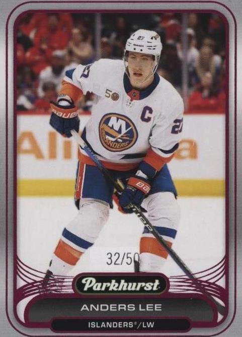 2023-24 Upper Deck Parkhurst - Anders Lee #183 Pink Foil /50 for sale ...