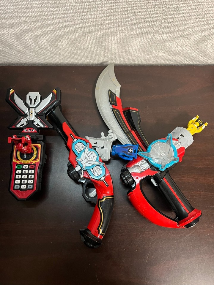 Power Rangers Super Megaforce Gokaiger DX Mobilates Gun Saber Ranger ...