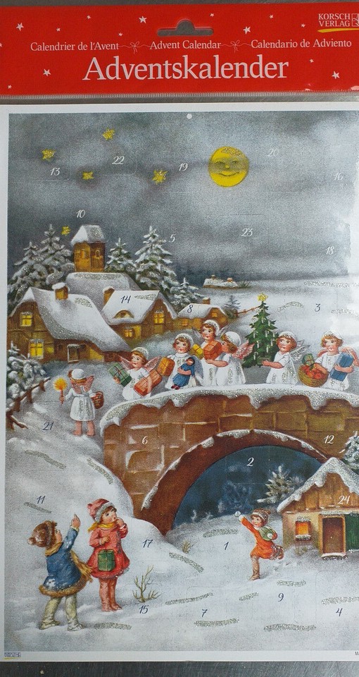 Traditional German Advent Calendar, A4, in blister pack, choice of ...