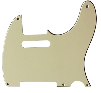 Pickguard For Fender Esquire Telecaster 5-Hole Guitar 3-Ply-PARCHMENT ...
