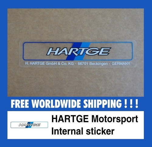 Sticker for BMW Hartge INTERNAL decal Aufkleber UK Classic RETRO ...