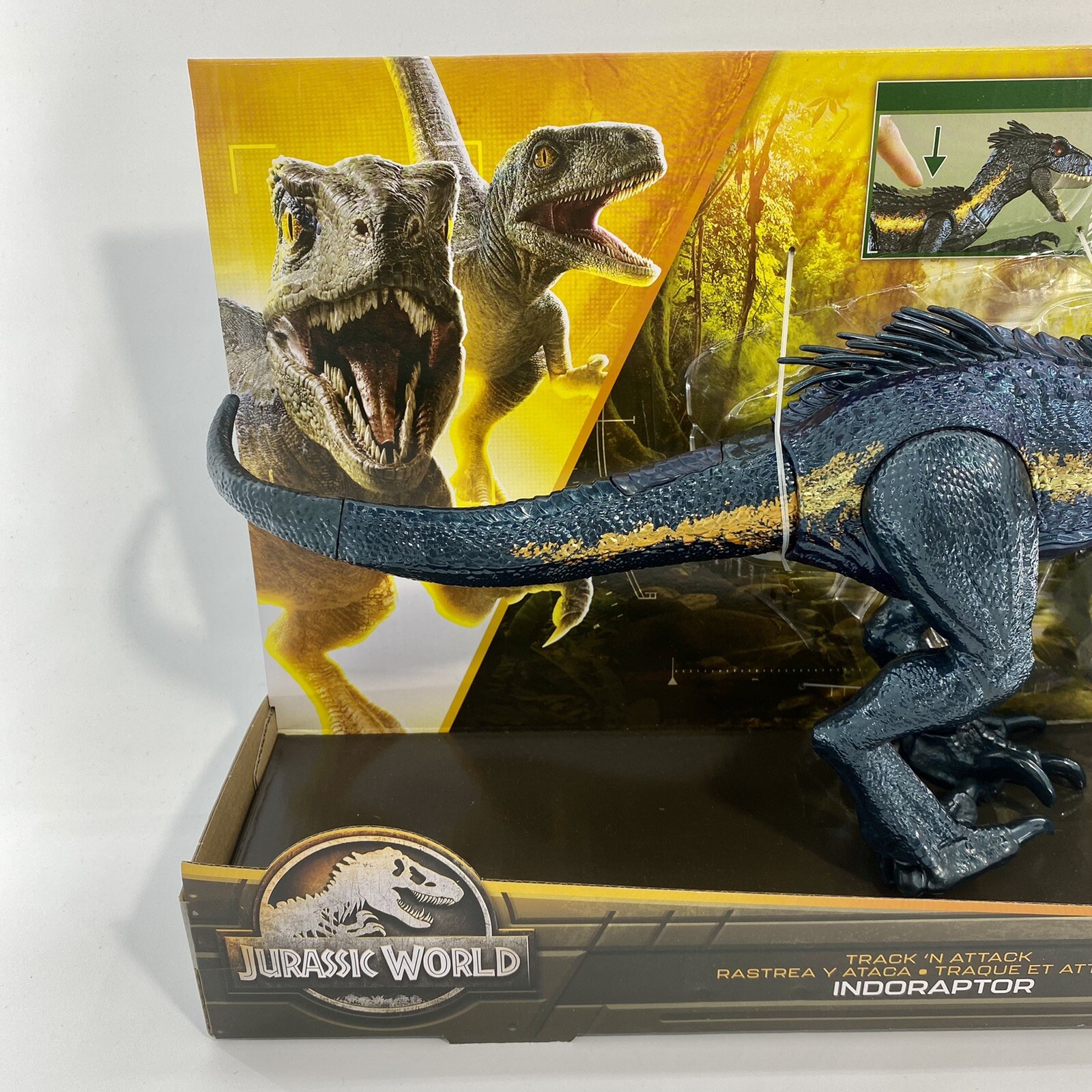 Jurassic World Indoraptor Track 'N Attack Dino Tracker Dinosaur NEW ...