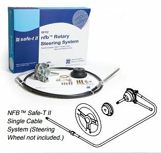NFB SAFE-T ROTARY STEERING SYSTEM SS13216 HELM BEZEL CABLE HARDWARE ...