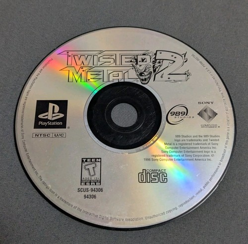Twisted Metal 2 (Sony PlayStation 1, 1997) PS1 DISC ONLY Tested ...
