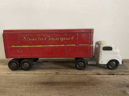 Structo Transport Truck Semi Trailer Diecast Pressed Steel Vintage | eBay