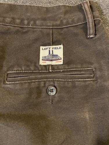 left field nyc Work Uniform chinos. 32x33. Brown | eBay
