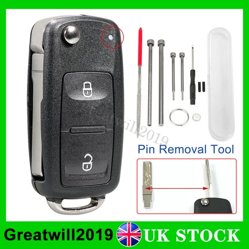 2 Button Key Fob Shell Case For VW Volkswagen Transporter T5 T6 Amarok ...