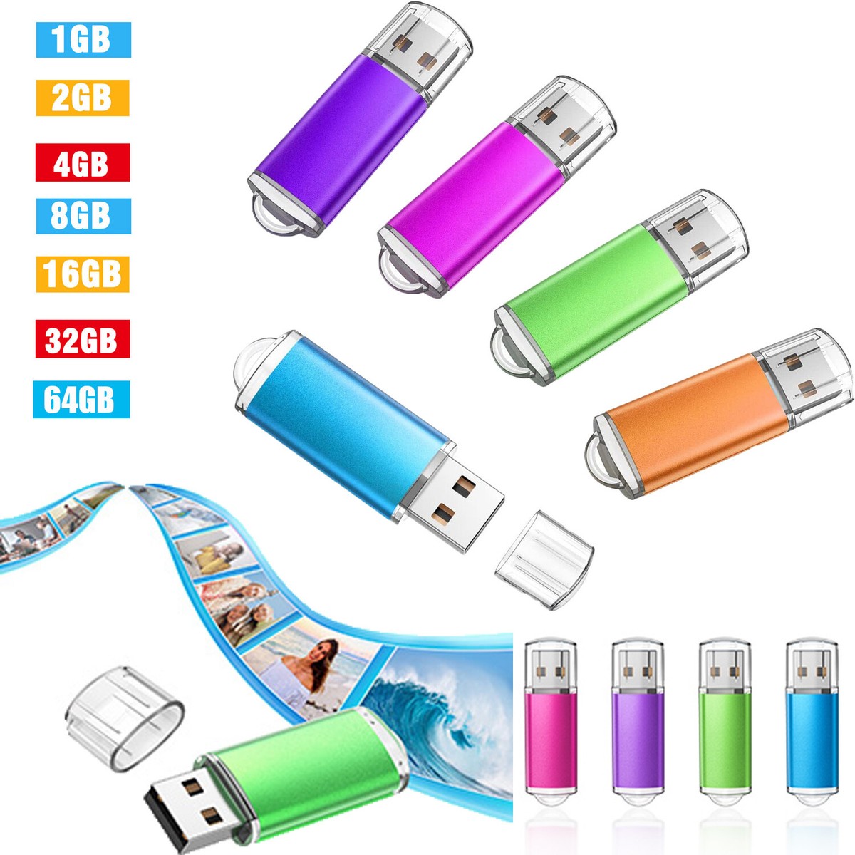 Usb Memory Stick 2gb Ring Round USB Drive 2GB 100215 2G
