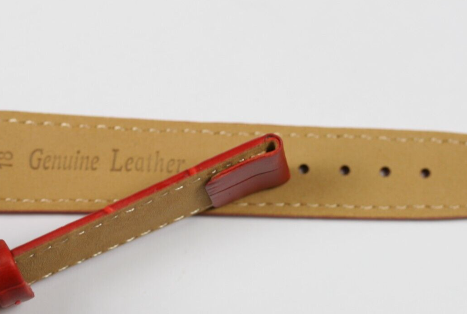 EASY FIT CLIP ON OPEN ENDED LEATHER WATCH STRAP 12MM to 20MM CHESTNUT ...