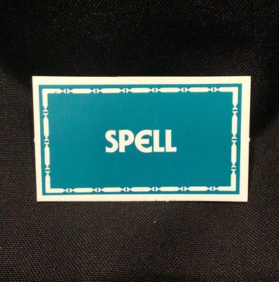 Games Workshop Talisman 2nd Ed Game Official Extra/Replacement SPELL ...
