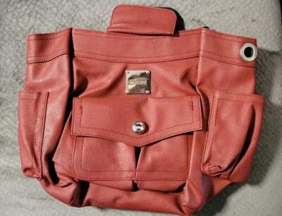 Miche JANET DEMI Red Pebbled Faux Leather Front & Side Pockets Shell ...