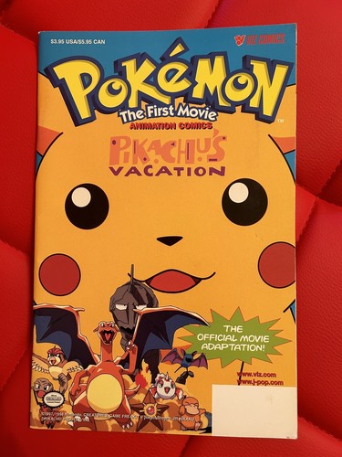 Pokemon The First Movie Animation Comic Pikachus Vacation Nintendo 1998 ...