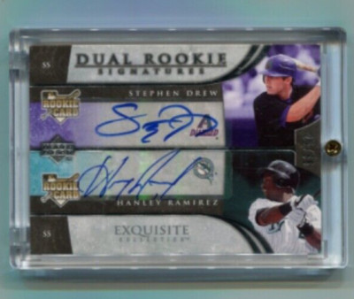 2006 UD Exquisite - HANLEY RAMIREZ / STEPHEN DREW - Dual Autograph ...
