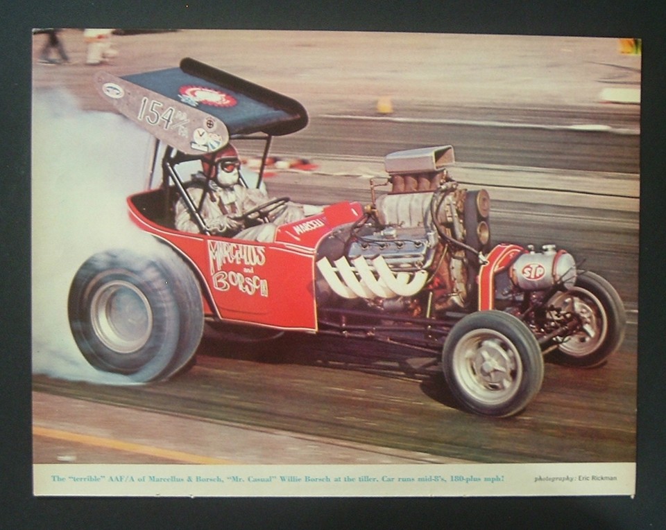 1967 AA/FA NHRA Wild Willie Borsch Dodge Hemi 67 print car ad Altered ...