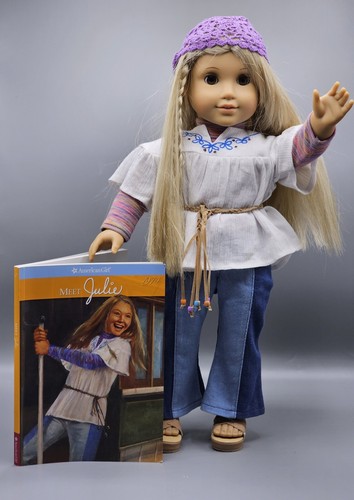 American Girl Doll Julie Albright First Edition Retired 18” Doll In Box ...