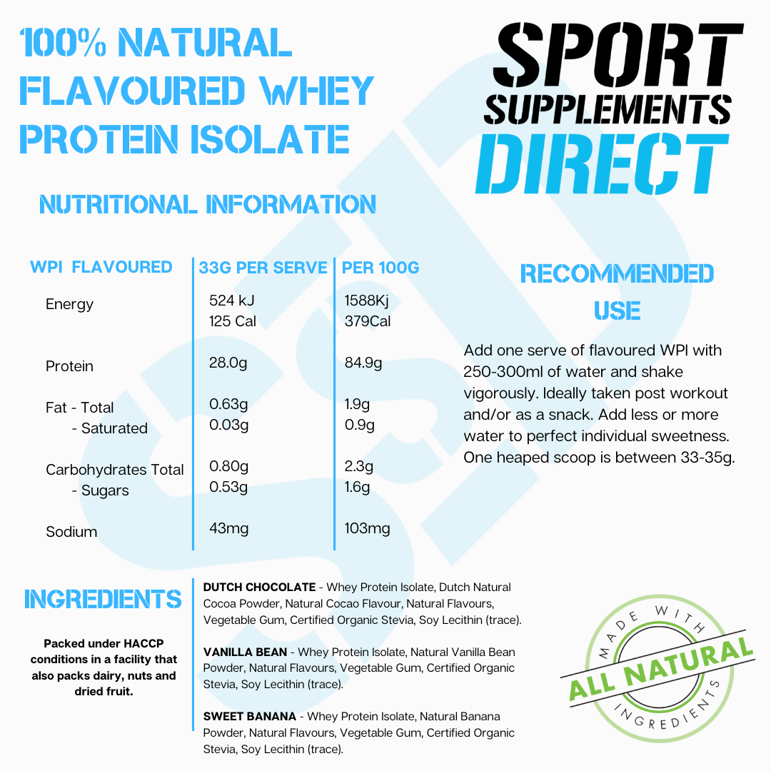 5KG NATURAL VANILLA WHEY PROTEIN ISOLATE - VANILLA WPI 5 X 1KG | eBay ...