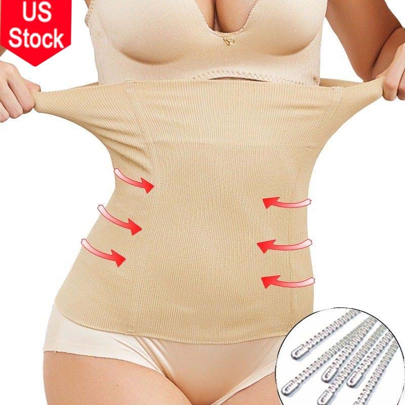 Women High Waist Body Shaper Postpartum Belly Recovery Girdle Tummy ...