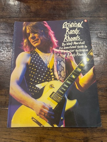 Original 1986 Randy Rhoads Wolf Marshall Guitar Tab Lessons Book Ozzy ...