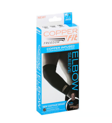 Copper Fit Freedom Copper Infused Compression Elbow Sleeve - Medium | eBay