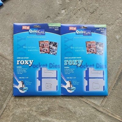 Quickutz Alphabet 'roxy' Complete Set 2x2 Dies 'roxy' lwr case letters ...